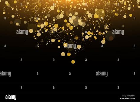 Light Abstract Glowing Bokeh Lights Bokeh Lights Effect Isolated On Black Background Festive