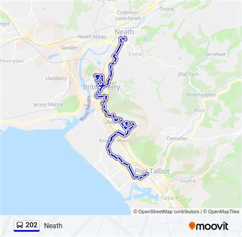 202 Route Schedules Stops And Maps Neath Updated