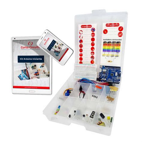 Kit Iniciante Para Aprender Arduino Curto Circuito Componentes Eletrônicos E Arduino