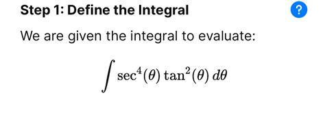 Solved Step 1 Define The Integralwe Are Given The Integral