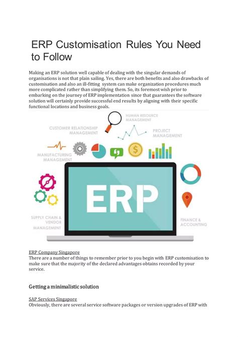 Erp Customisation Rules You Need To Follow PDF