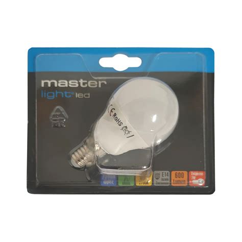 Masterlight Λάμπα Led Σφαιρική Θερμό Φως 7w 230v E14 Super Market
