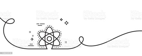 化学原子線のアイコン実験室の分子記号解析カール付きの連続線ベクトル ちょうつがいのベクターアート素材や画像を多数ご用意 ちょうつがい