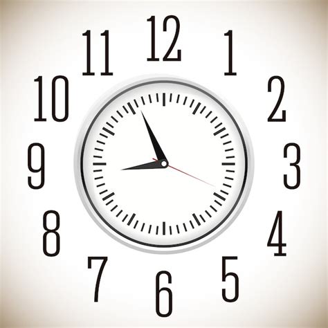Premium Vector Clock Design