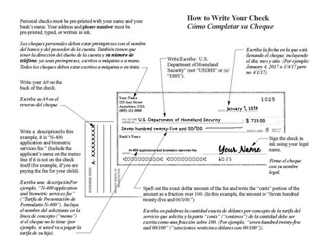 How To Write A Check To The Uscis Indivisible Ventura