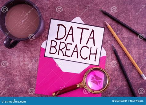 Conceptual Caption Data Breach Business Idea Unauthorized Release Of