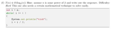 runtime summation run time algorithm analysis stack overflow