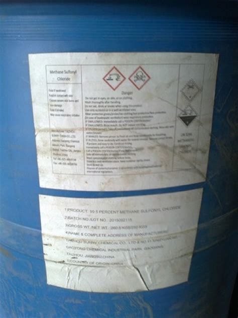 Methanesulfonyl Chloride At Best Price In Mumbai By Aarham Chemicals