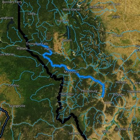 Clark Fork Map At Troy Bellows Blog