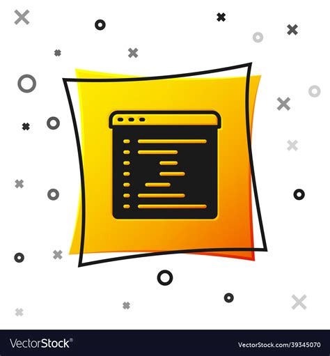 Black Browser Window Icon Isolated On White Vector Image