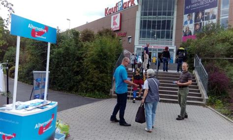 Wahlkampf Am Kaufpark Nickern AfD Kreisverband Dresden