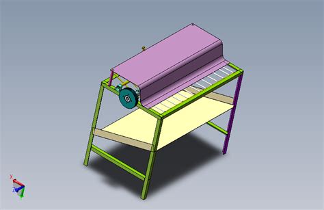 向日葵脱粒机设计 葵花脱粒机【三维sw模型】【含10张cad图纸文档】solidworks 2012模型图纸下载 懒石网