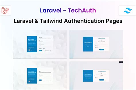 Techauth Laravel Auth Pages Tailwind Template