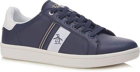 Original Penguins Men Steadman Retro Trainers Blue Dark Sapphire