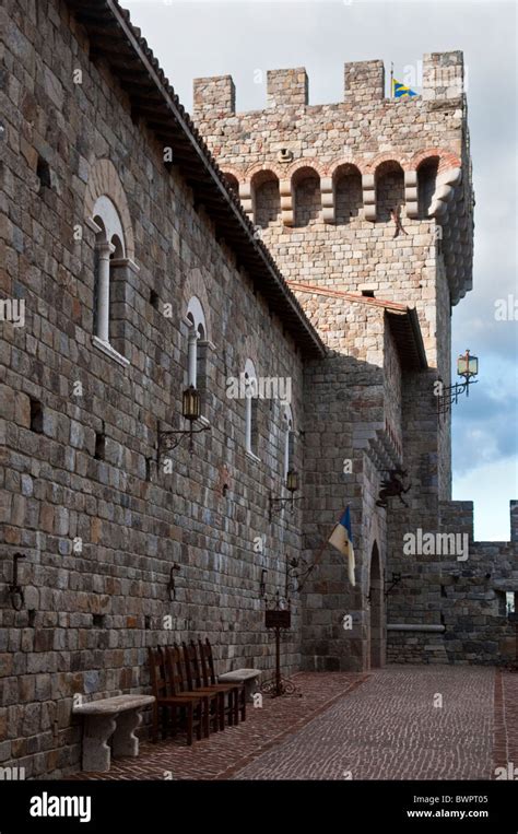 Castello Di Amorosa Winery In Napa Valley California Is A Replica Of An