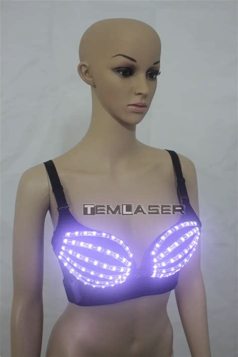 Nightclub Bar Clubwea Dj Singer Wears Led Costumes Led Bra Sexy Dance