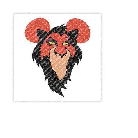 The Lion King Scar Lion Mickey Mouse Head Icon Ears Inspire