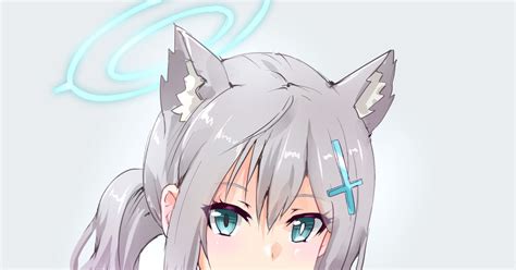 ブルアカ 水着のシロコ らせんのイラスト Pixiv