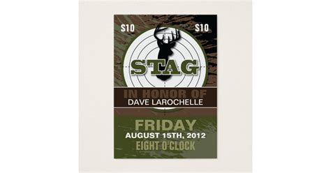 100 Customizable Bachelor Stag Tickets Zazzle