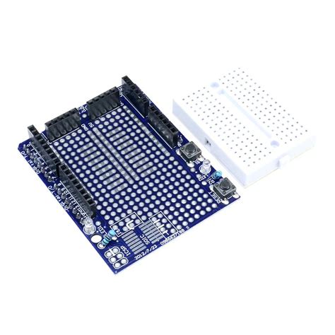 Arduino Uno Shield Protoshield With Mini Breadboard Flux Electronix