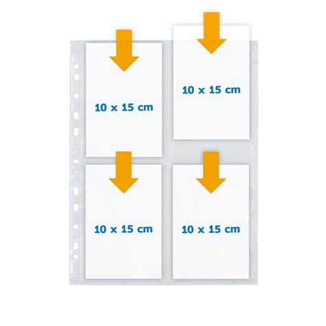 Pochettes Herma A4 Pour 8 Photos 10x15 Cm Sans Plastifiant