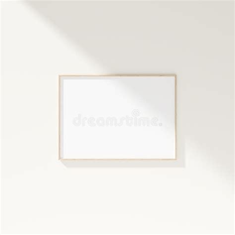 Minimal Frame Mockup On White Wall Poster Mockup Clean Modern