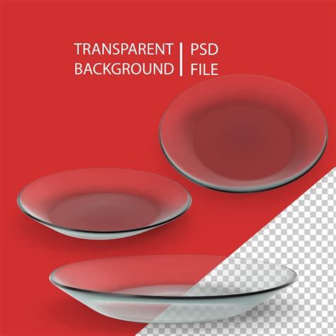 Premium Psd Glass Plate Png
