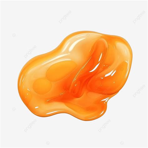 Abstract Light Orange Blob Element Outline Blob Shape Png