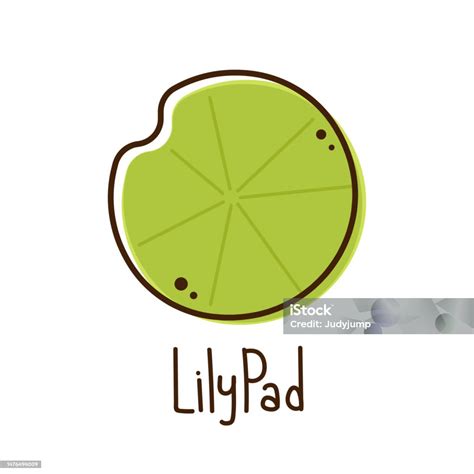 Icône Lily Pad Vecteur De Dessin Animé Lily Sur Fond Blanc Vecteurs