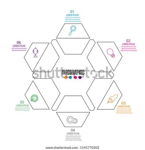 Timeline Infographic Template Element Workflowprocesspresentation Modern Stock Vector Royalty