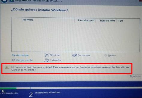 Favor Consentimiento Girar Instalar Windows No Detecta Disco Duro