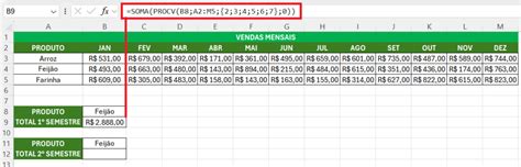 PROCV SOMA Como usar as duas funções juntas Excel Easy