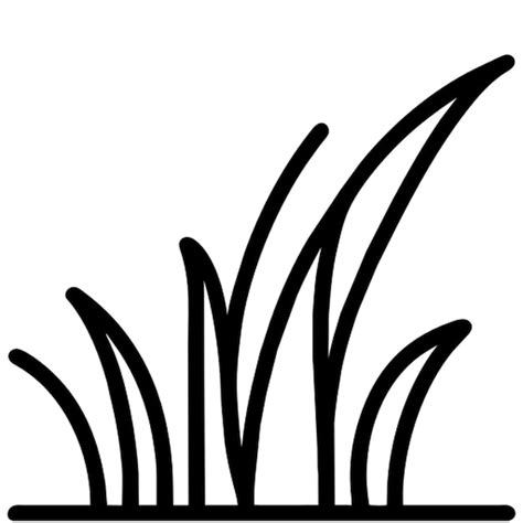 Premium Vector Grass Icon Outline