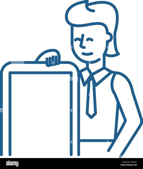 Mobile App Development Line Icon Concept Mobile App Development Flat Vector Symbol Sign