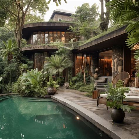 Eclectic Villa In The Jungle Behance Jungle House Tropical Houses
