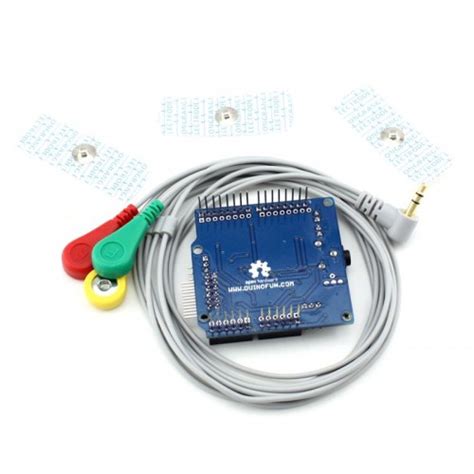 Buy Ekg Emg Shield For Arduino With Cables And Electrodes Online In