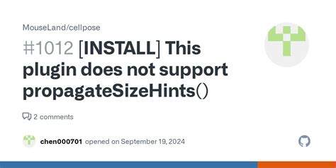 INSTALL This Plugin Does Not Support PropagateSizeHints Issue MouseLand Cellpose