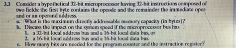 Solved Consider A Bit Processor In Which The Chegg