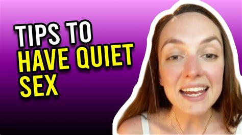 10 Tips To Have Quiet Sex Youtube