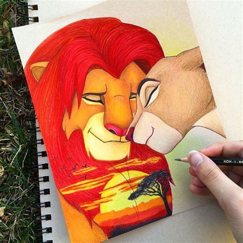 Lion King Love Drawings