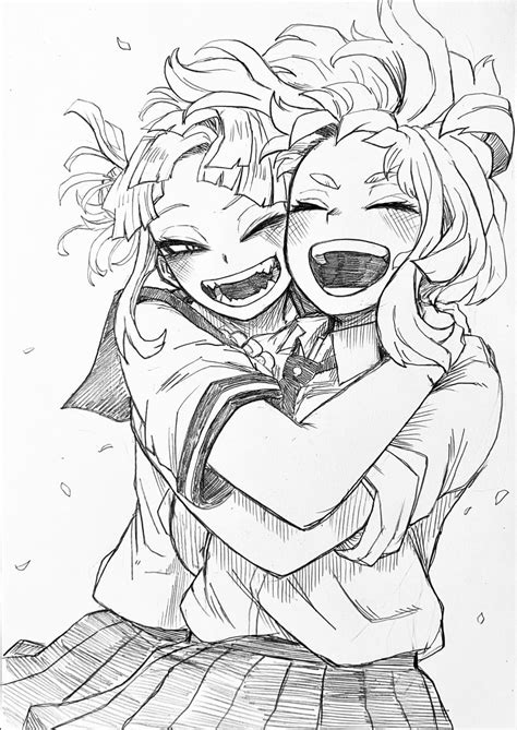 Uraraka Ochaco And Toga Himiko Boku No Hero Academia Drawn By