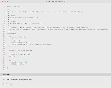 🎯 Dart Dartlang Introduction While And Do While Loops By Uday