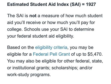 Can Someone Interpret My Sai R Fafsa