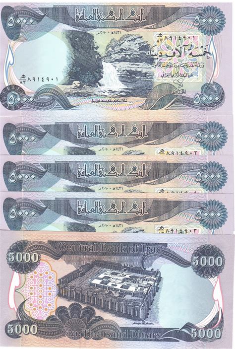 Mint Half Million 100 X 5000 New Iraqi Dinar Iraq Iqd Certified