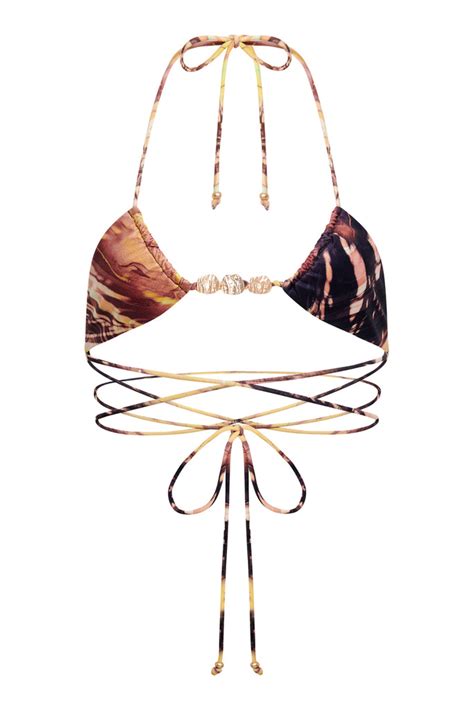 Shop Aphrodite Micro Triangle Bikini Top Jaded London Clothing