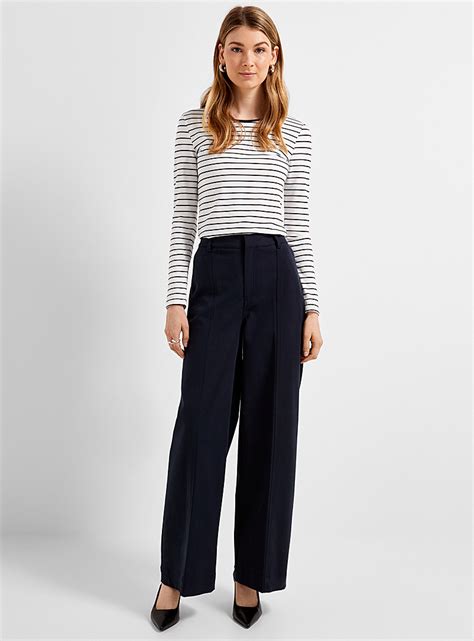 Womens Wide Leg Pants Simons Canada