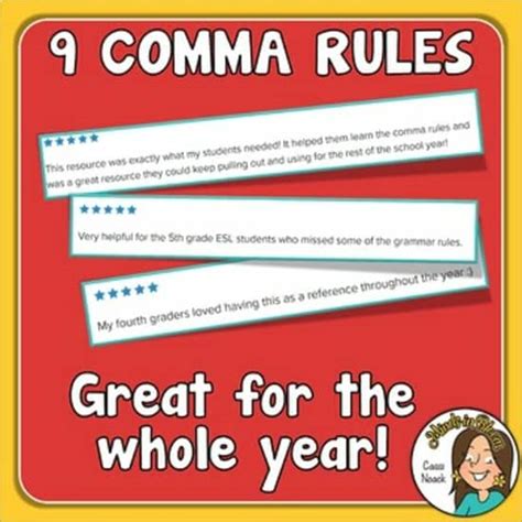 Comma Flipbook Comma Rules And Reference With Digital Version