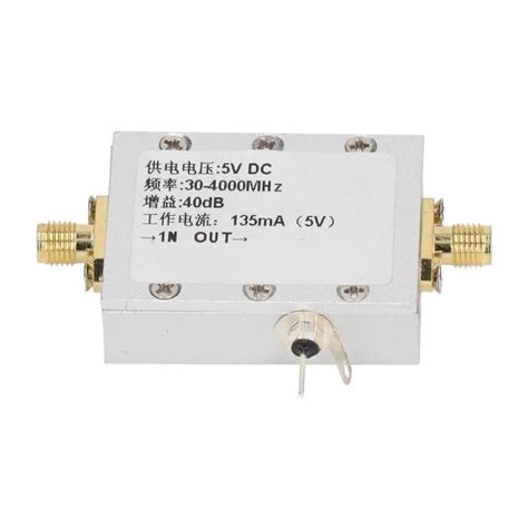 VBESTLIFE Module amplificateur radiofréquence Module amplificateur RF 304000MHz 40dB Alliage d