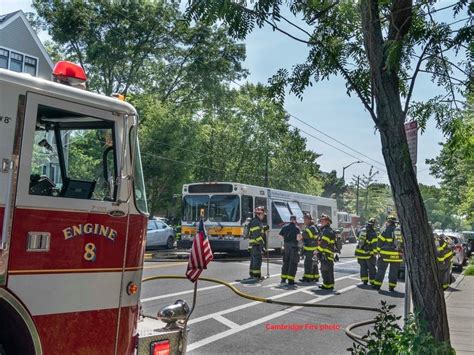 Mbta Bus Catches Fire In Cambridge Prompting Evacuation Delays