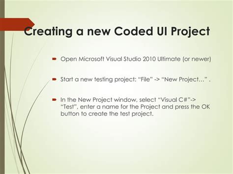 Coded Ui In A Nutshell PPT